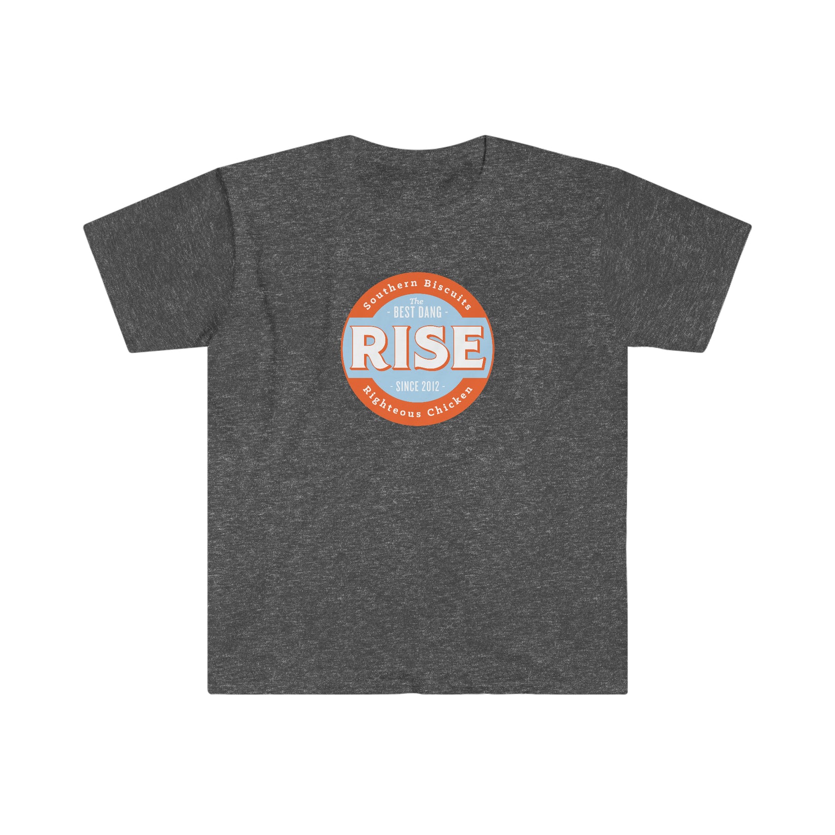 Rise - Unisex Softstyle T-Shirt - Dark Heather – Rise Merchandise